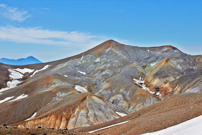 Campo De La Fumarola En Volcano Caldera Imagen de archivo - Imagen de ...