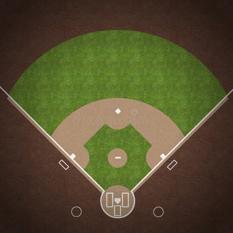 Campo di baseball illustrazione di stock. Illustrazione di competitivo ...