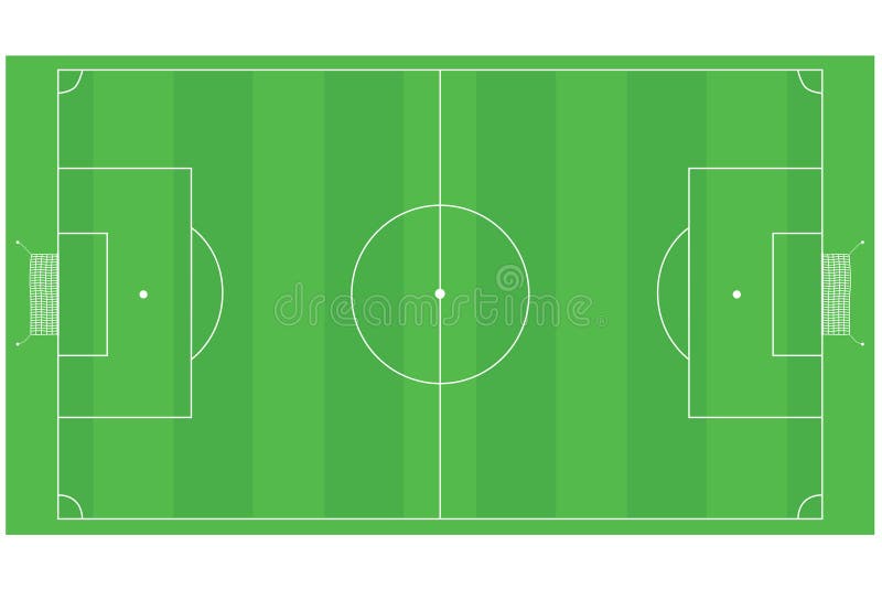 Campo Di Gioco Del Calcio (calcio) Illustrazione Vettoriale ...