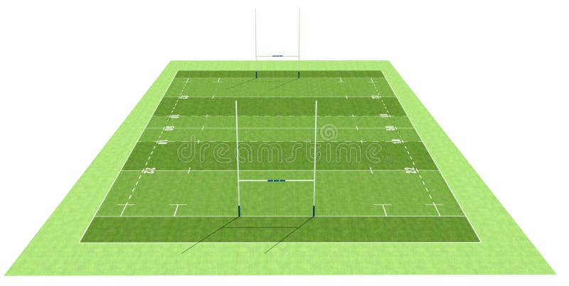 Campo di rugby illustrazione di stock. Illustrazione di numero - 11967291