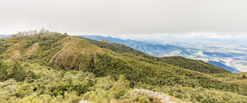 Campos Do Jordao, Brazil. View from Itapeva Peak Stock Image - Image of ...