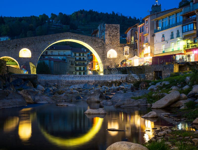 Camprodon in Pyrenees stock image. Image of spain, municipality - 277383309
