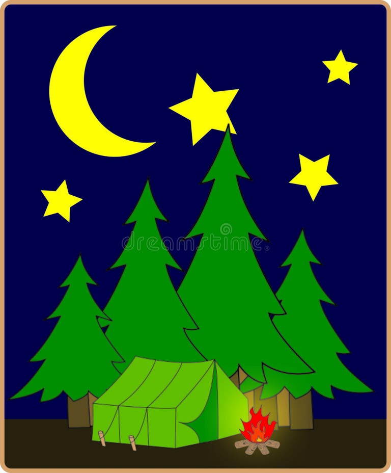 Campground Night Stock Illustrations – 1,045 Campground Night Stock ...