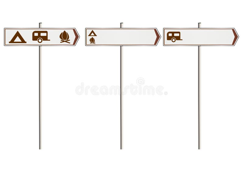 Campsite sign stock illustration. Illustration of leisure - 49429336