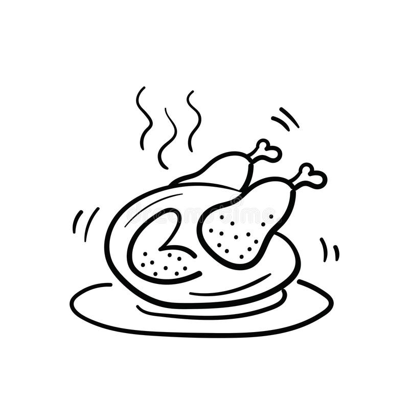 Chicken One Line Art. Continuous Line Drawing of Poultry, Domestic ...