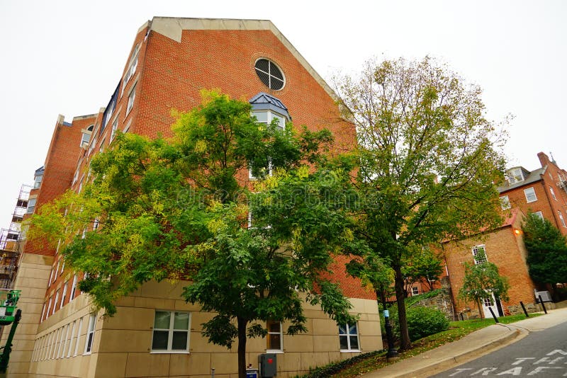 Campus Building on the Georgetown University Stock Image - Image of ...