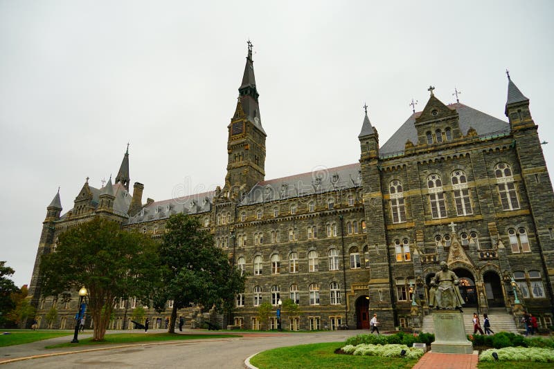 Campus Building on the Georgetown University Editorial Photography ...