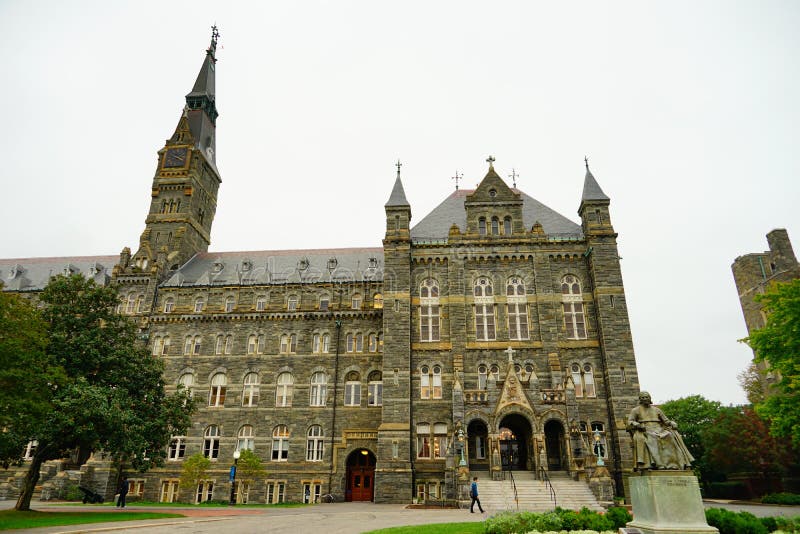 Campus Building on the Georgetown University Editorial Photo - Image of ...