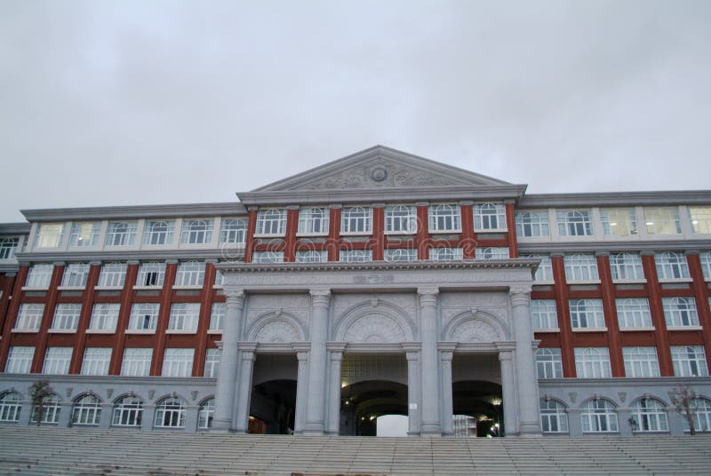 Campus building hall gate editorial photo. Image of feature - 54640811