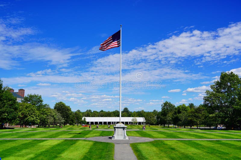 Campus of Colby College in Maine, USA Stock Image - Image of fall ...