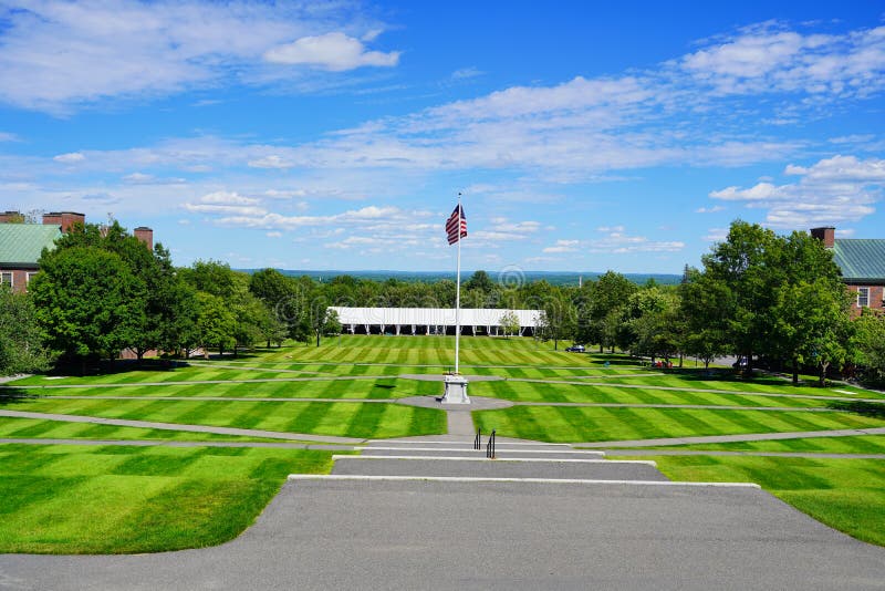 Campus of Colby College in Maine, USA Stock Image - Image of gate, fall ...