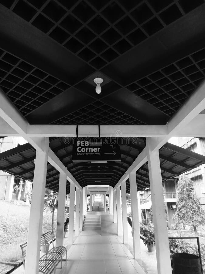 Campus Corridor: Pathway To Knowledge Editorial Image - Image of ...