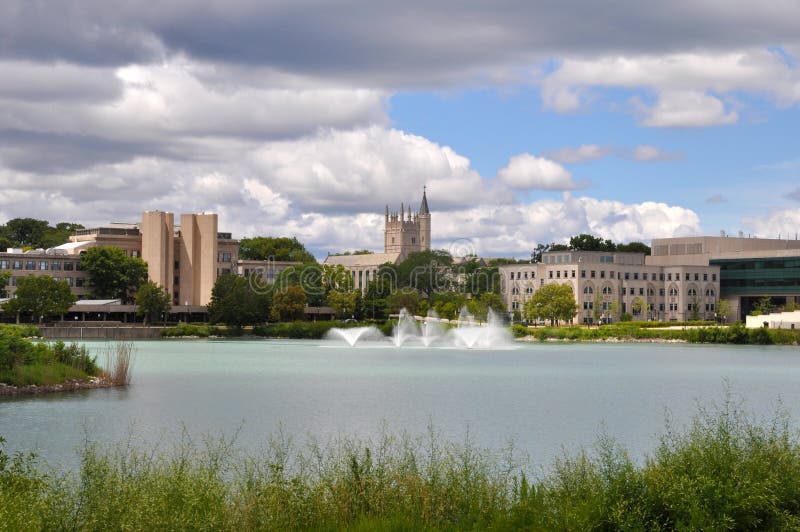 Campus De L'université Northwestern Photo stock - Image du chicago ...