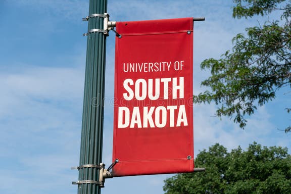 Campus Flag at University of South Dakota Editorial Photography - Image ...