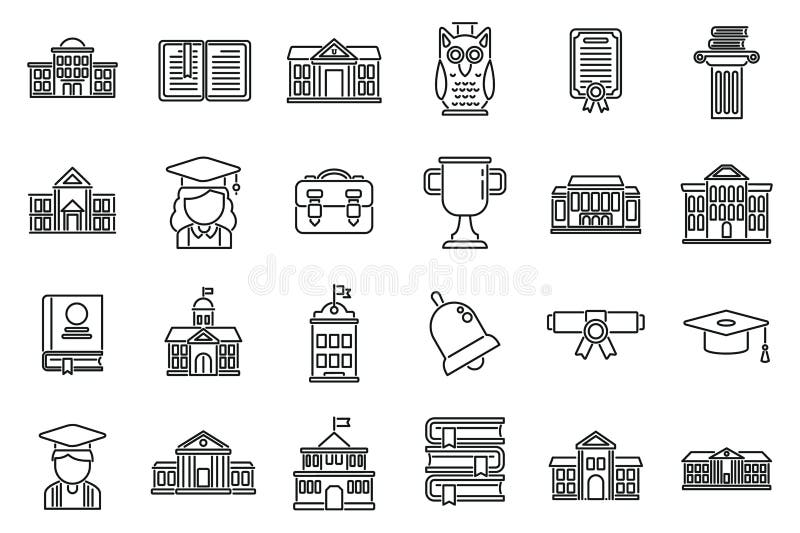 Campus Outline Stock Illustrations – 1,837 Campus Outline Stock ...