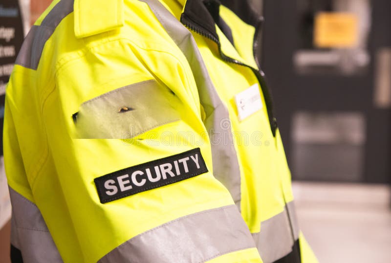 Security Guard Patrolling at School Stock Image - Image of bodyguards ...