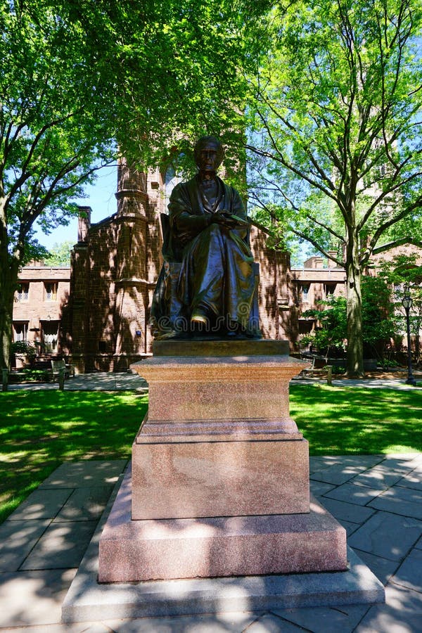 Statue at Yale Peabody Museum of Natural History Stock Image - Image of ...