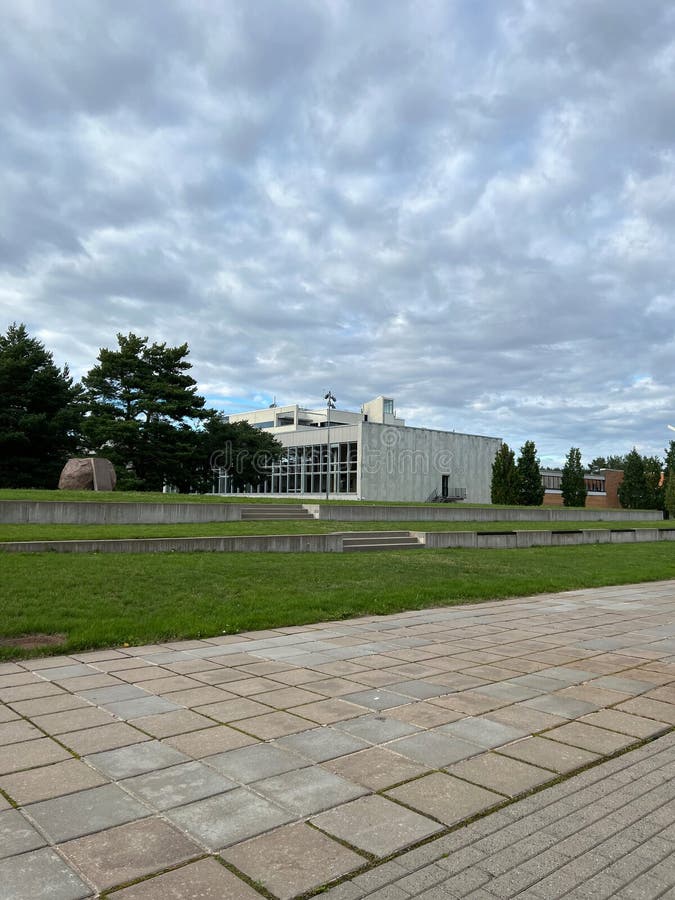 Campus of Tallinn Technical University (TalTech). Soviet Brutalist ...