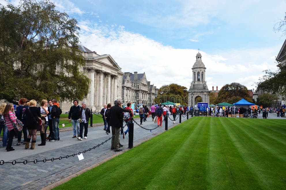Campus of Trinity College Dublin Editorial Stock Image - Image of ...