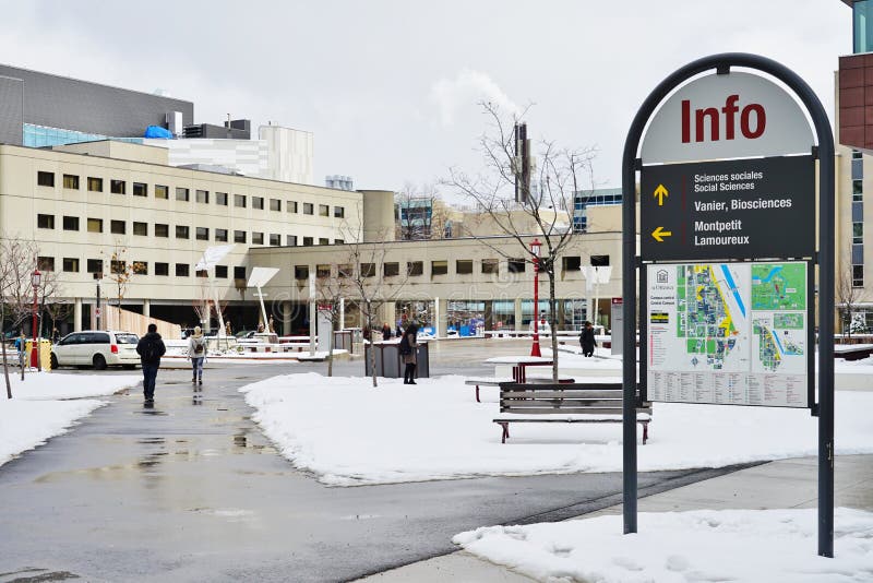 The Campus of the University of Ottawa, Canada Editorial Photography ...