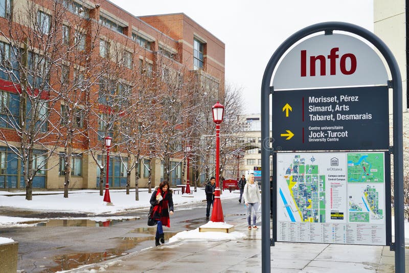 The Campus of the University of Ottawa, Canada Editorial Stock Photo ...