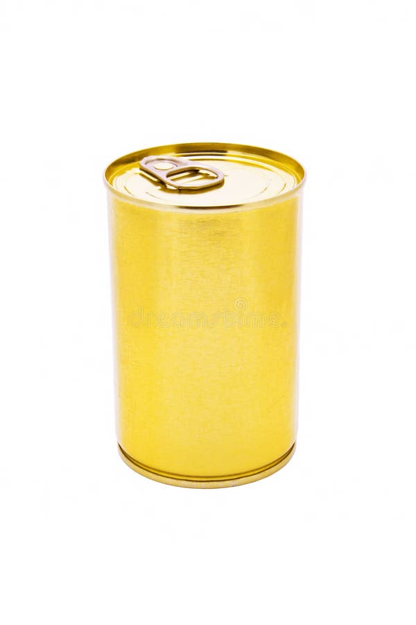 Yellow can stock photo. Image of isolated, drink, yellow - 3466682