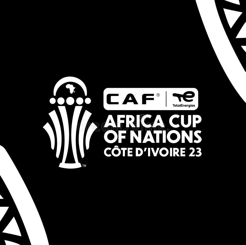 Can Ivory Coast Cup 2023 Logo Symbol Black and White Abstract African ...