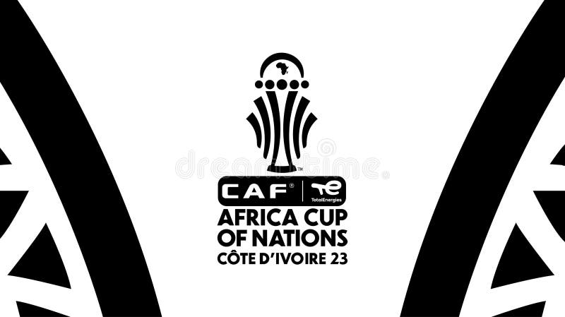 Can Ivory Coast Cup 2023 Symbol Logo Black Abstract African Cup ...