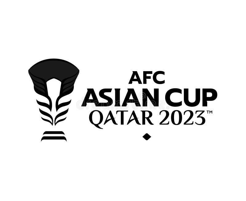 AFC Asian Cup Qatar 2023 Design Logo Symbol Black Abstract Editorial ...