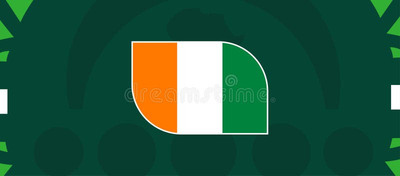 Ivory Coast Emblem Flag African Nations 2023 Teams Countries Stock ...