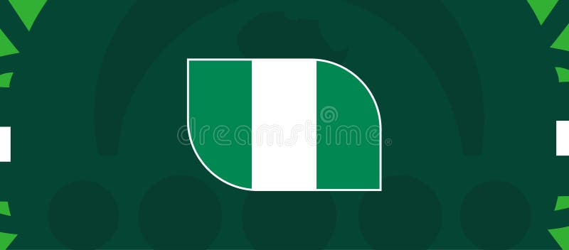 Nigeria Emblem Flag African Nations 2023 Teams Countries African Stock ...