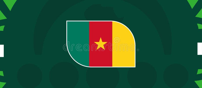 Cameroon Emblem Flag African Nations 2023 Teams Countries Stock Vector ...