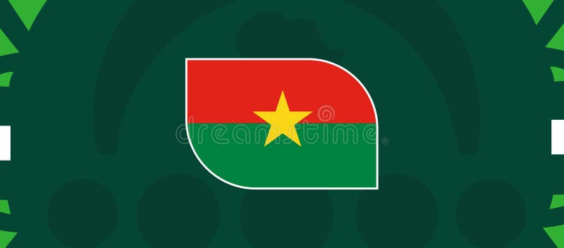 Burkina Faso Emblem Flag African Nations 2023 Teams Countries Stock ...