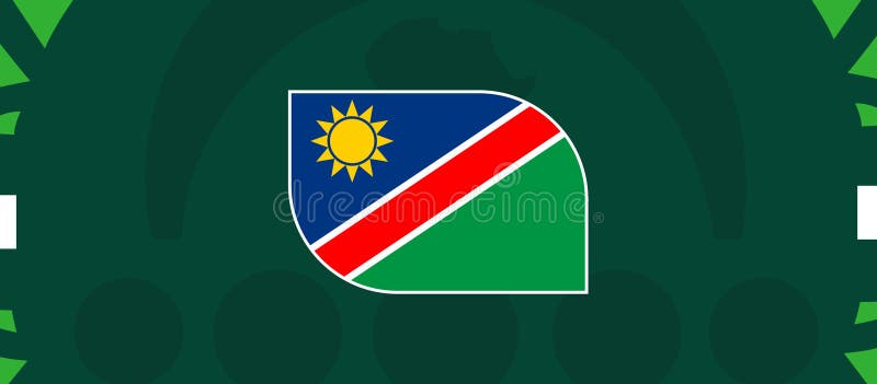 Namibia Emblem Flag African Nations 2023 Teams Countries African Stock ...