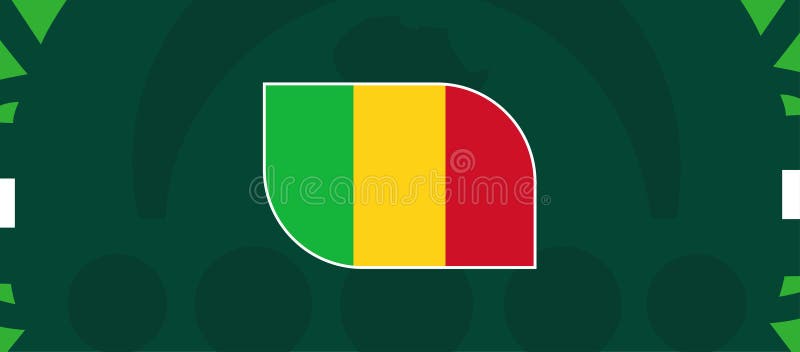 Mali Emblem Flag African Nations 2023 Teams Countries African Stock ...