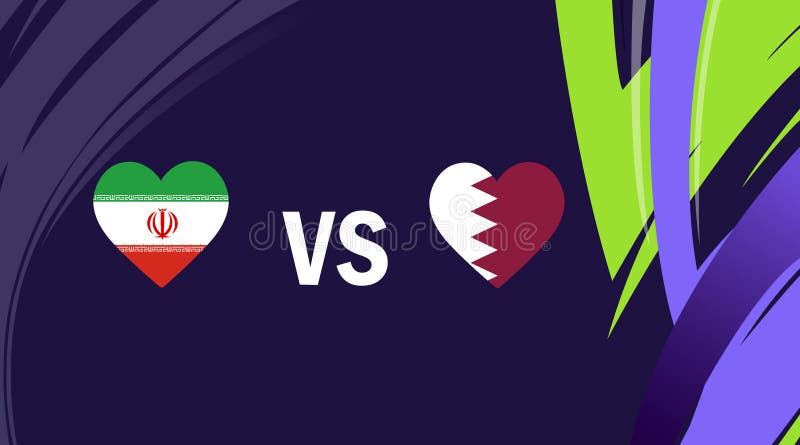 Jordanie and Korea Republic Match Semi Final Flags Heart Asian Nations ...