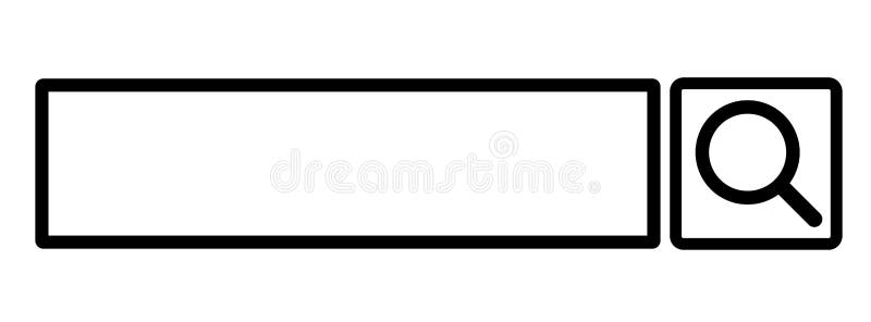 Simple Search Box and Search Bar. Vectors with Copy Space that Can Be ...