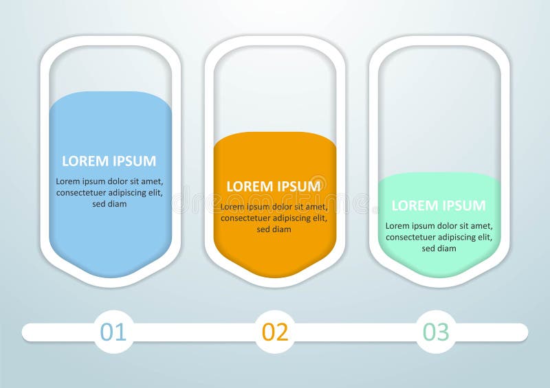Vector Infographic Thin Line Design with Icons and 3 Options or Steps ...