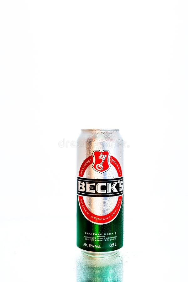 Can of Beck`s or Becks Beer in Bucharest, Romania, 2021 Editorial ...