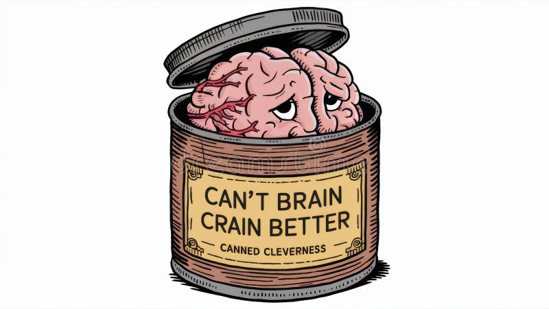 A Can with a Brain in it and the Words Cant Brain Better, AI Stock ...