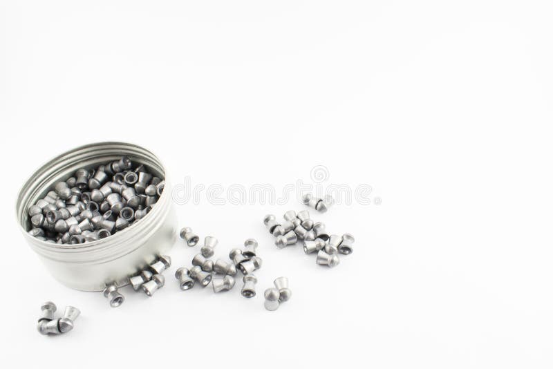 Can with bullets. stock photo. Image of weapon, caliber - 94889476