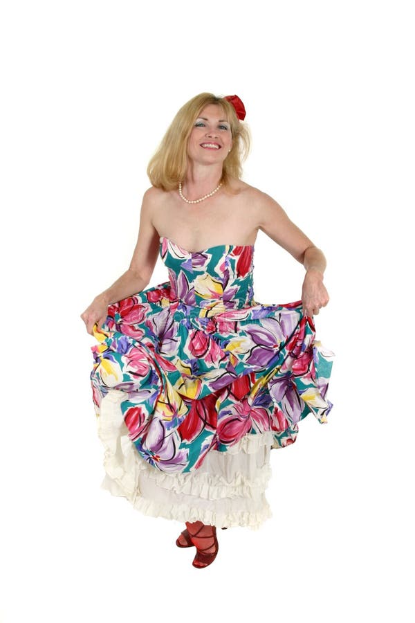 Can Can Lady Takes a Bow stock image. Image of female - 1181047