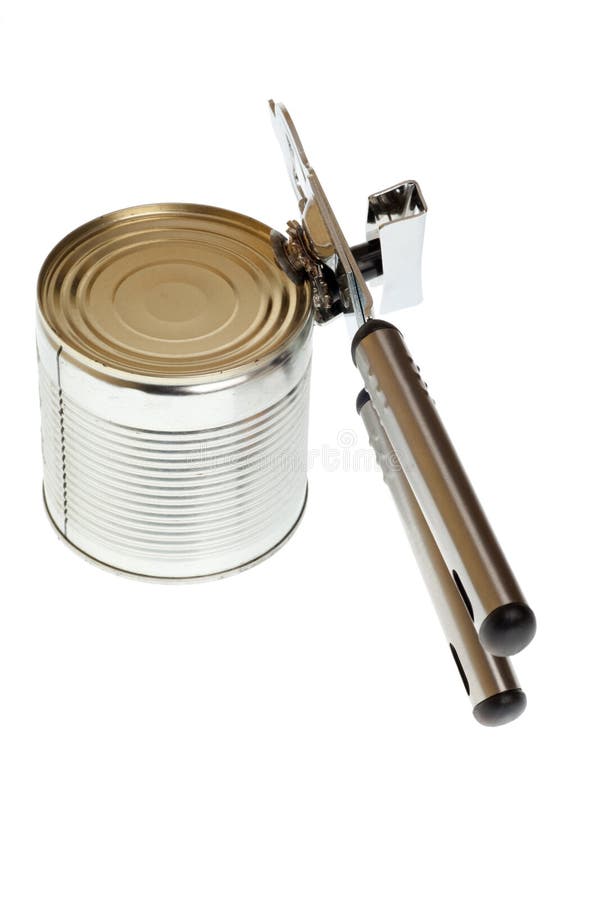 Can with can opener stock image. Image of metal, tinned - 16758777