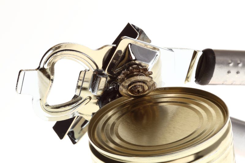 Can with can opener stock photo. Image of utensil, tinned - 28209324