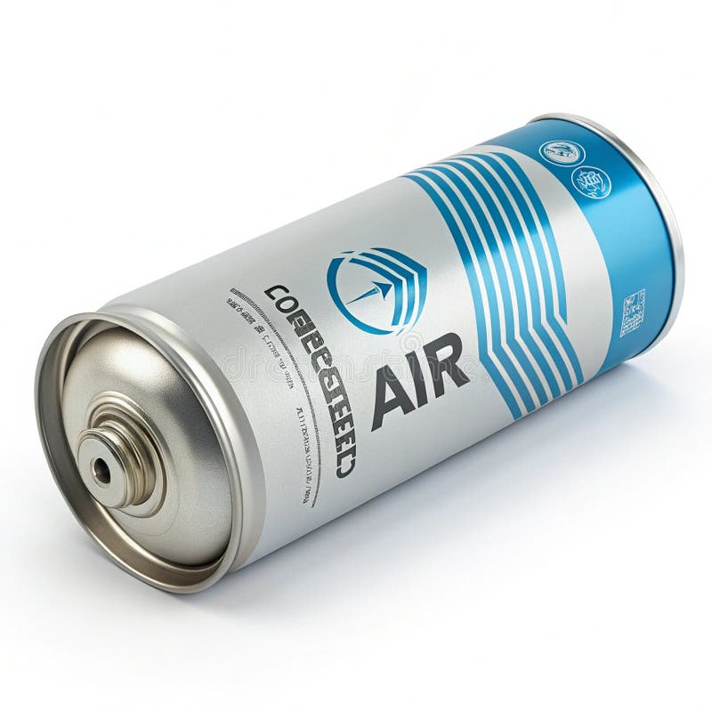Compressed Air Can for Dust Removal Stock Illustration - Illustration ...