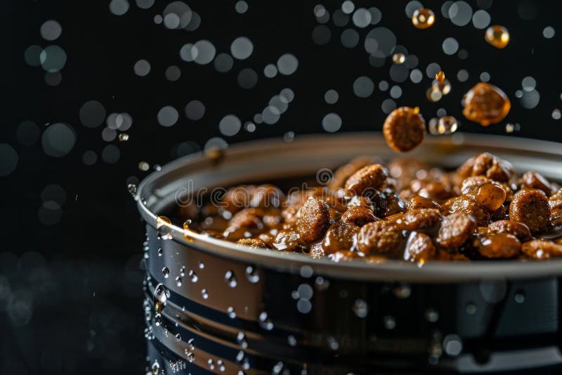 Splashing Droplets Capture the Dynamic Opening of a Wet Dog Food Can ...
