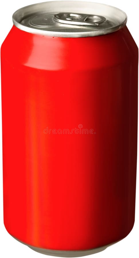 Red blank soda can stock image. Image of drink, beer, blank - 2484593