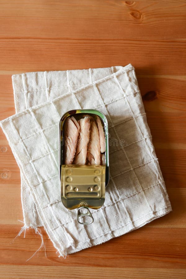 Can of fish stock photo. Image of food, dinner, lunch - 57577500