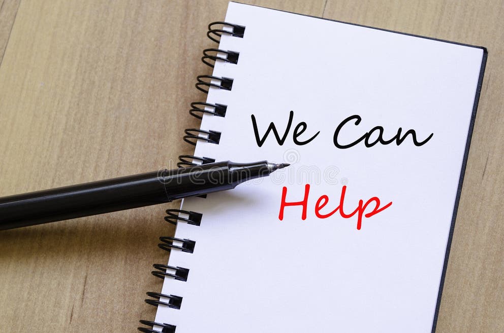 We Can Help Concept stock image. Image of advice, paper - 90442667