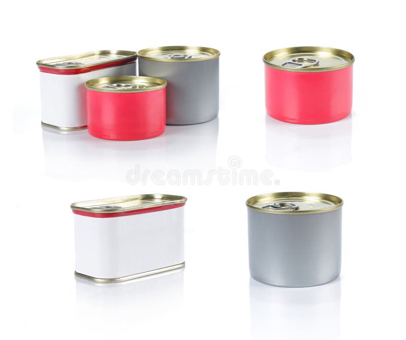 Can with Label Ready for New Graphic Design Stock Image - Image of ...